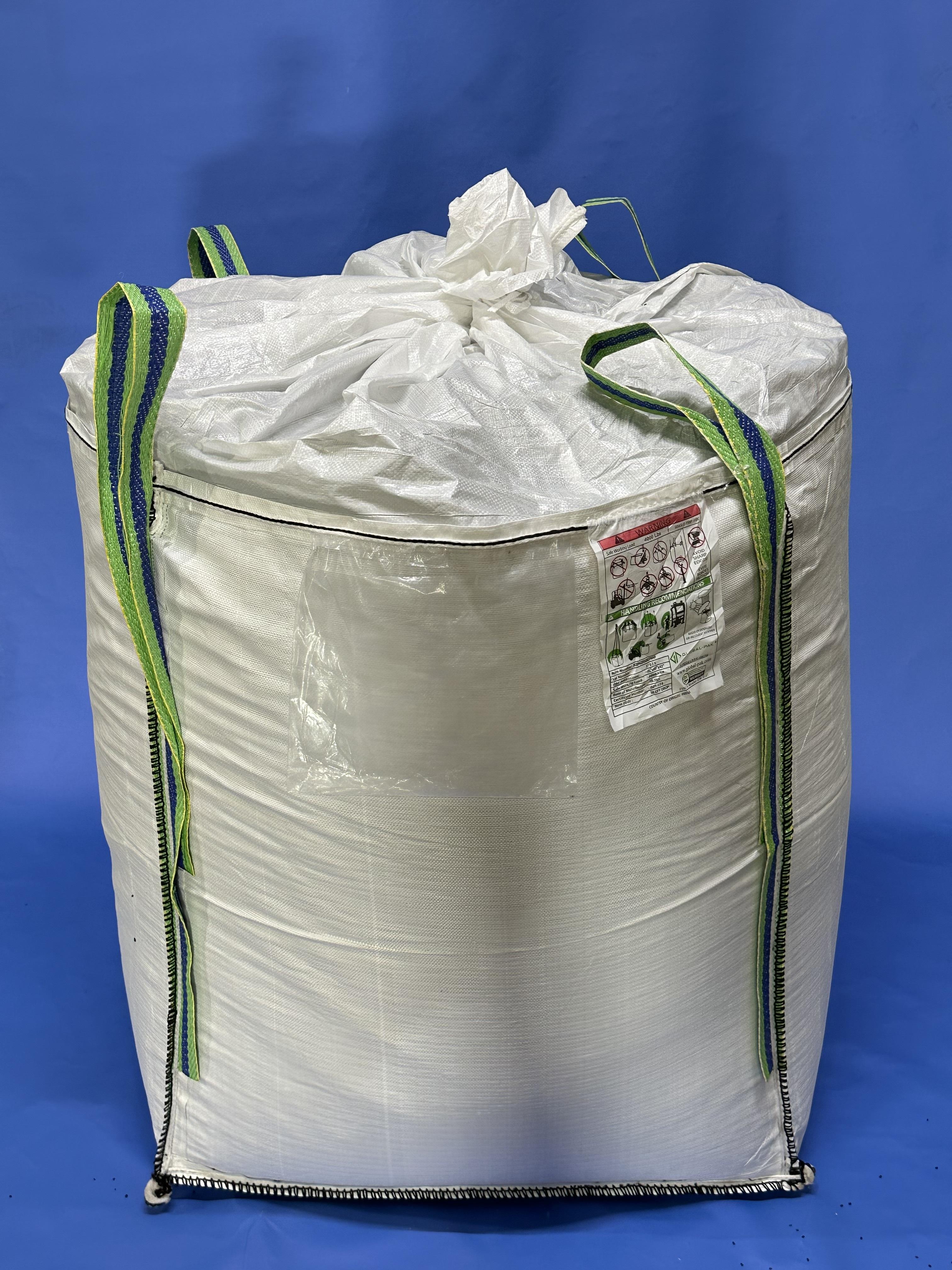 Bulk Bags 35" x 35" x 42" Duffel Top, Spout Bottom
